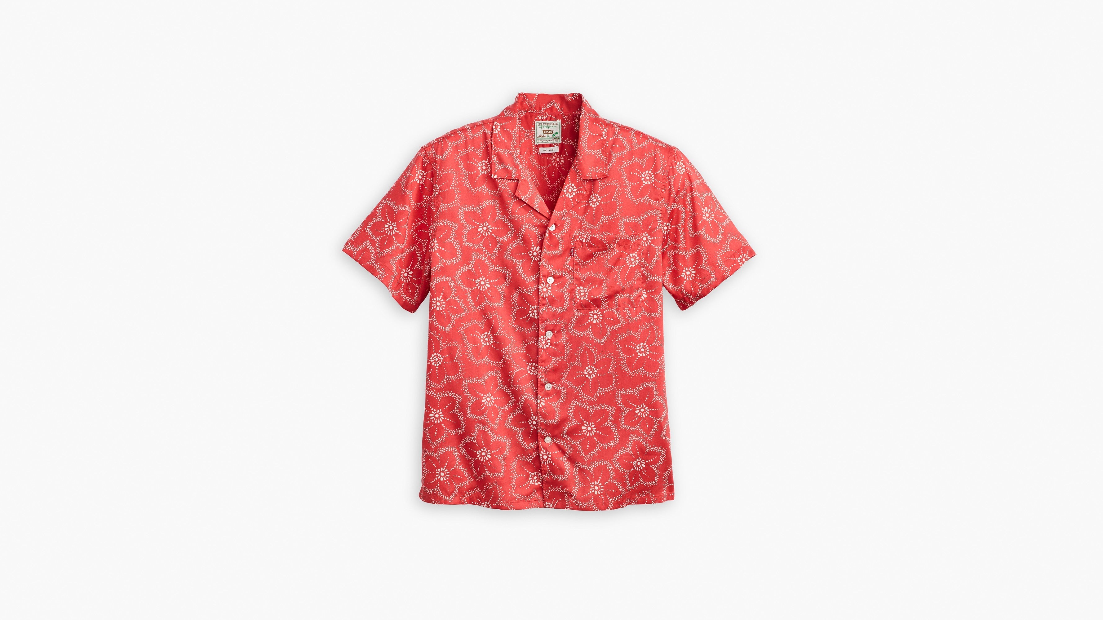 Levi’s® Men’s Sunset Camp Shirt - Dante Floral Sundown Red | Levi's PH