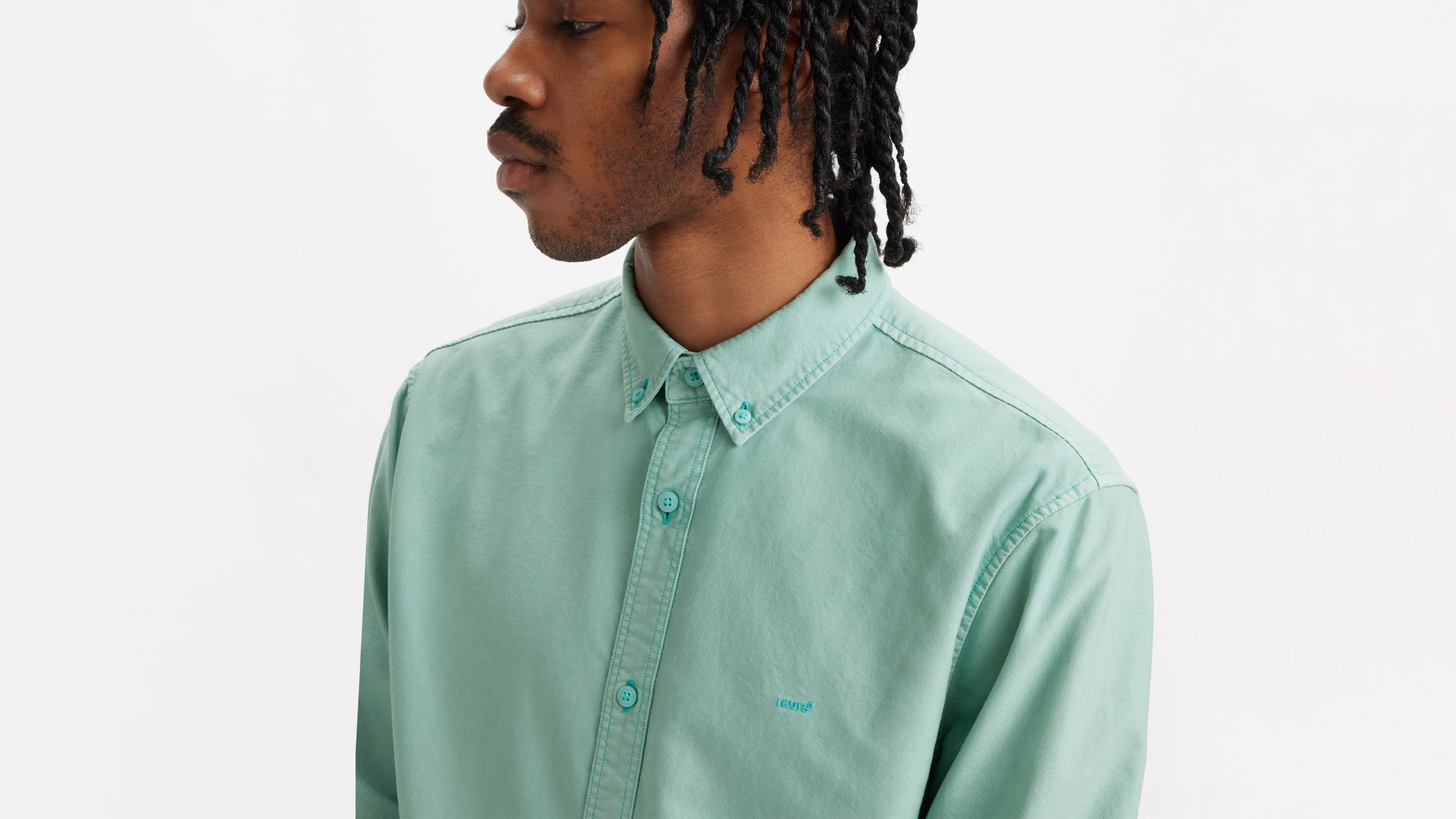 Levi’s® Men’s Authentic Button-Down Shirt - Robson Aquifer Garment Dye ...